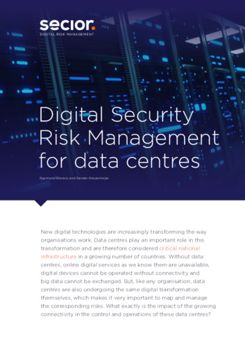 Digital Security Risk Management for data centres - Security Insight